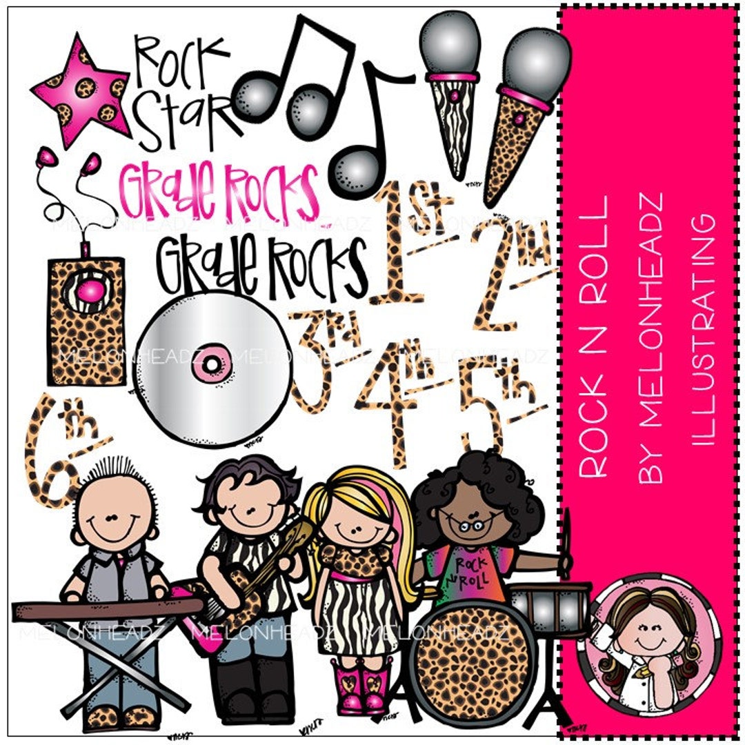 Rock N Roll Clip Art - Etsy