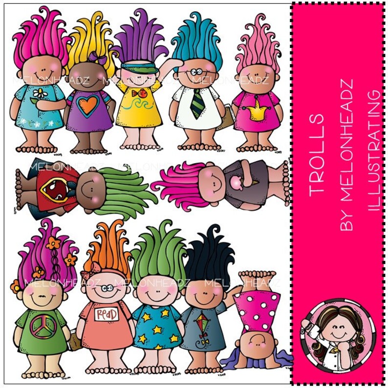 Troll Clip Art COMBO PACK - Etsy