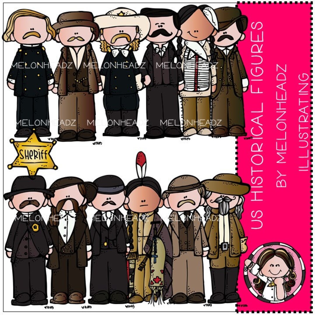US Historical Figures Clip Art - Etsy