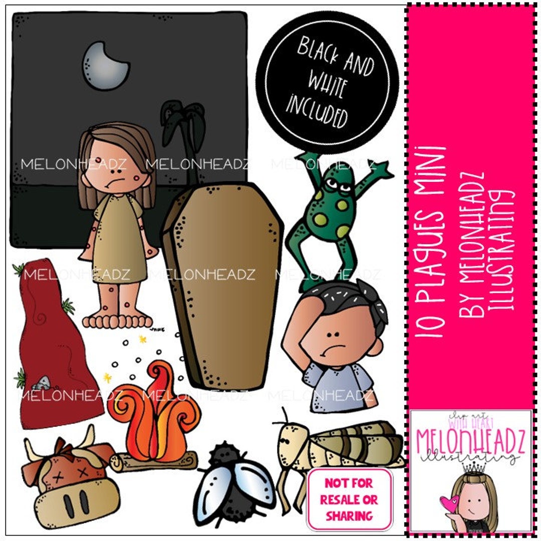 10 Plagues Clip Art - Digital Stamps - Mini - Etsy