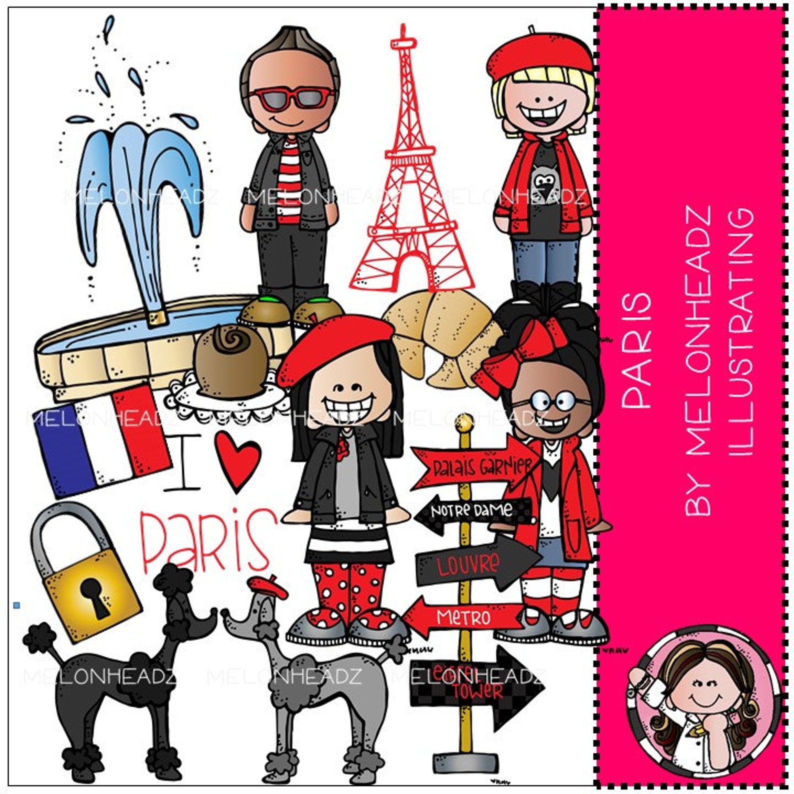 Paris Clip Art - Etsy