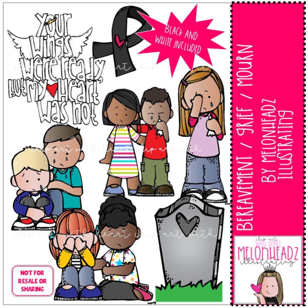 Bereavement Grief Mourn Clip Art Mini - Etsy