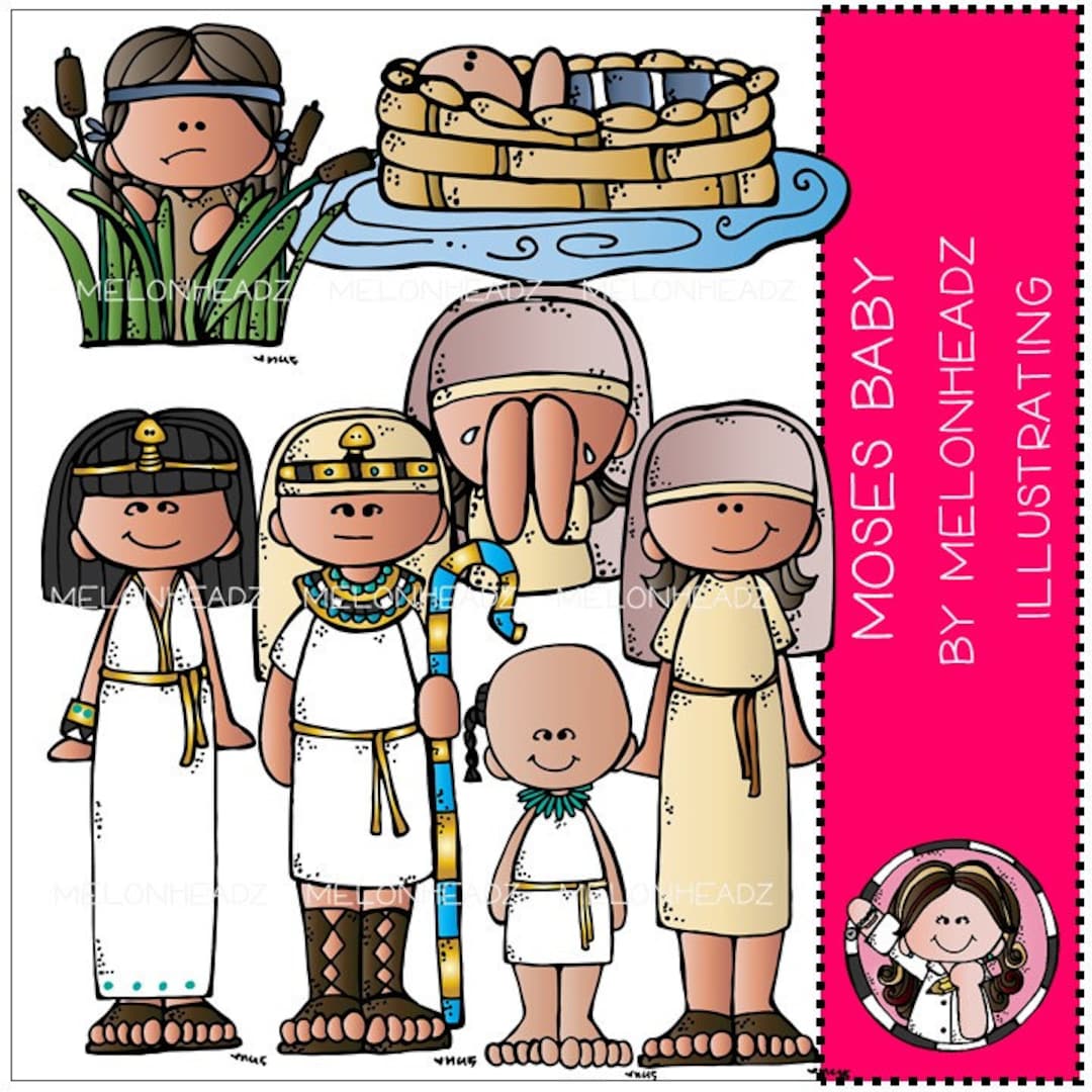 Moses Baby Clip Art - Combo Pack - Etsy