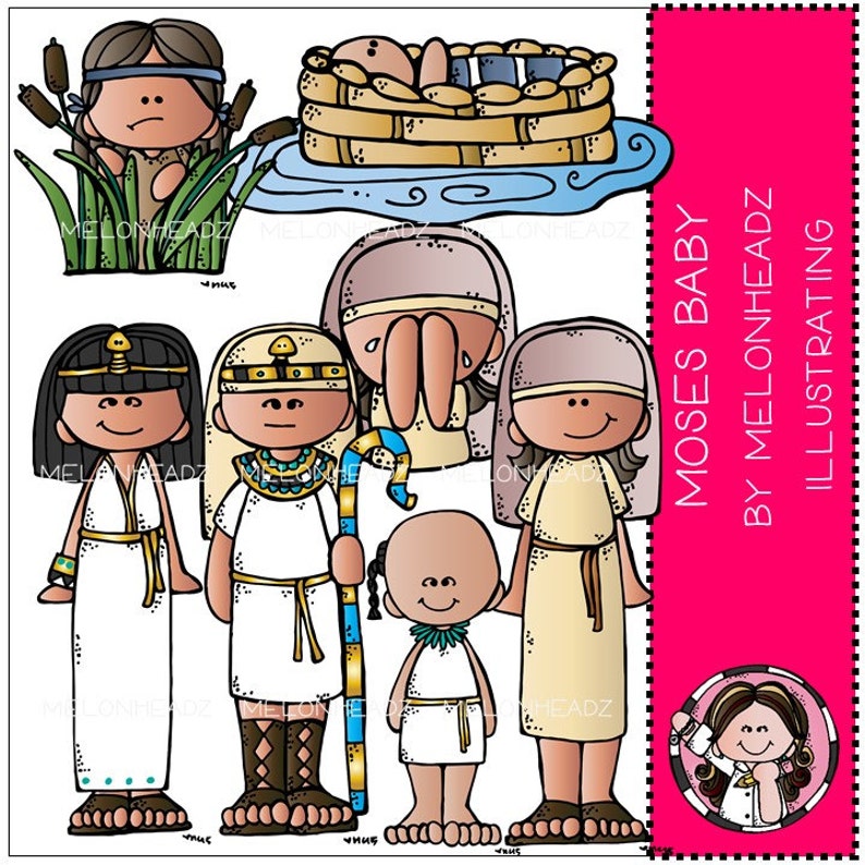 Moses Baby Clip Art - Combo Pack - Etsy