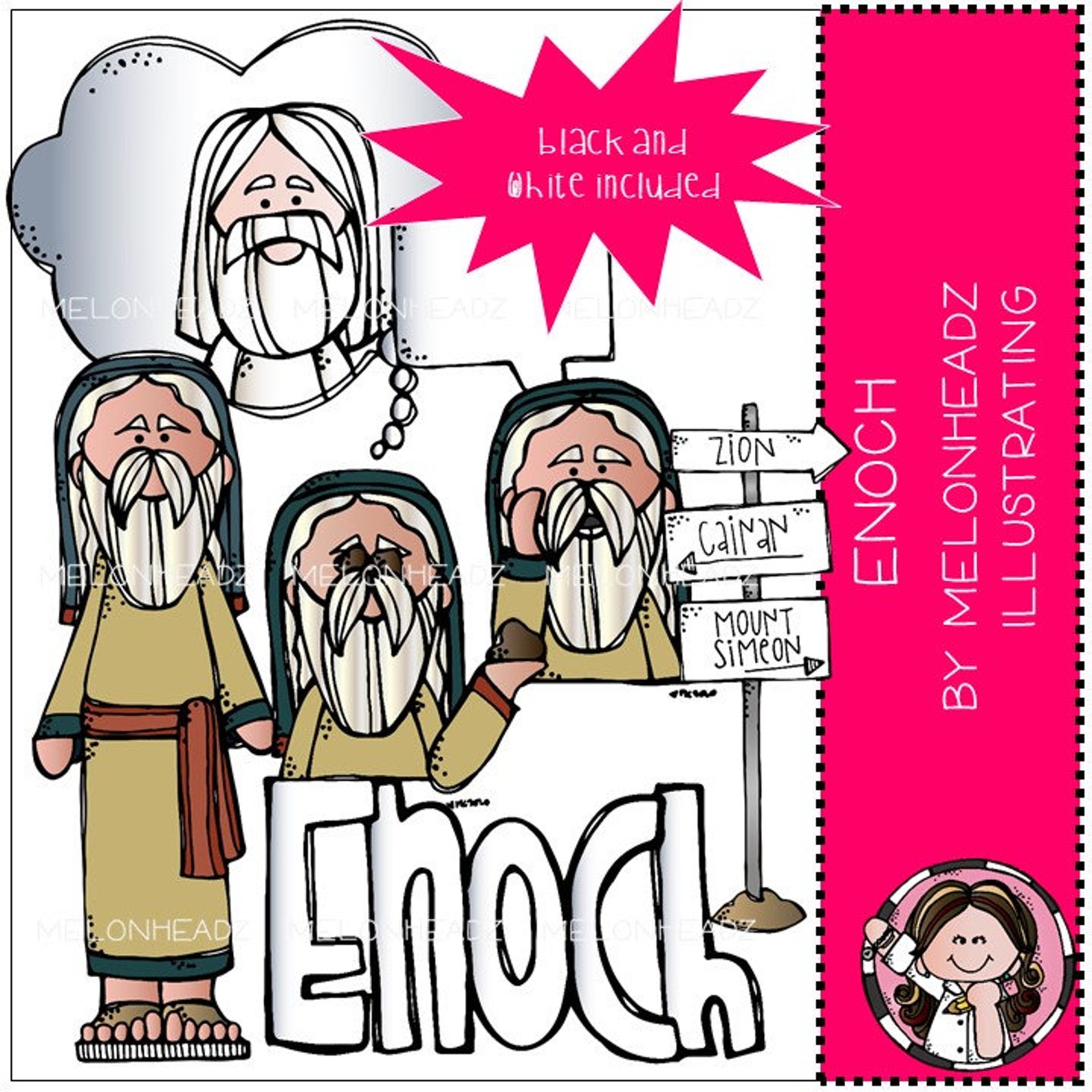 Enoch Clip Art - Bible - Mini - Etsy