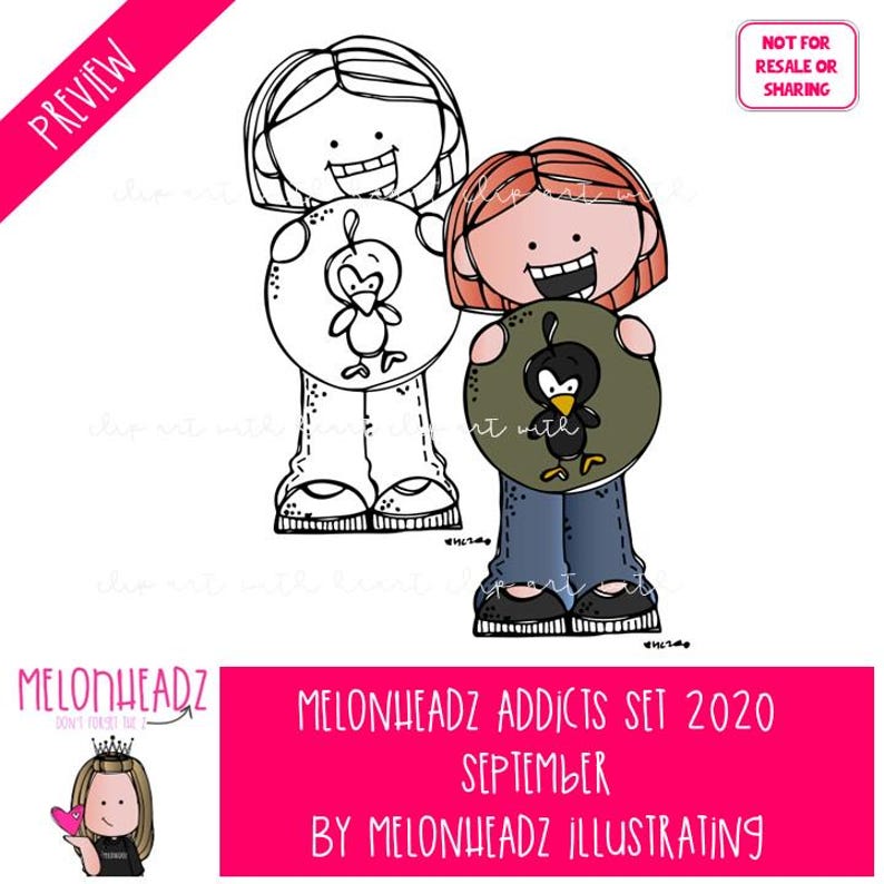 Melonheadz Addicts Clip Art - September 2020 Set - Mini - Etsy