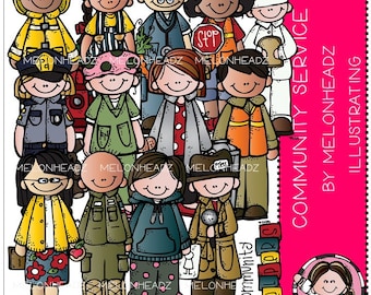 Community Helpers Clip Art Minimal Style Mini | Etsy