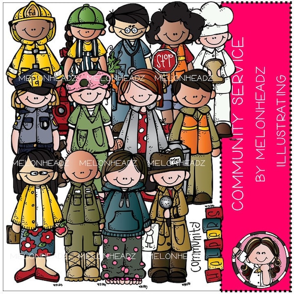 Community Helpers Clipart - Etsy