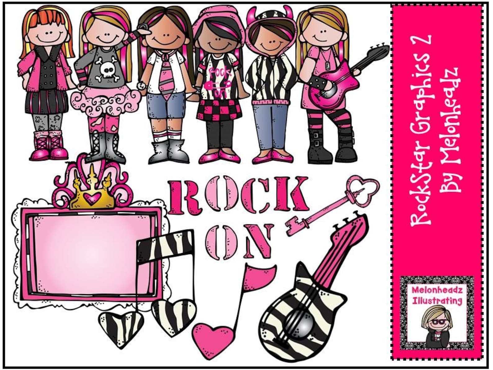 Rock Star Clip Art Part 2 - Etsy