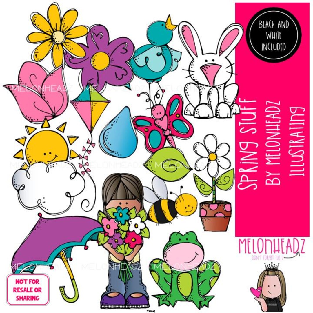 Spring Stuff Clip Art - COMBO PACK - Etsy