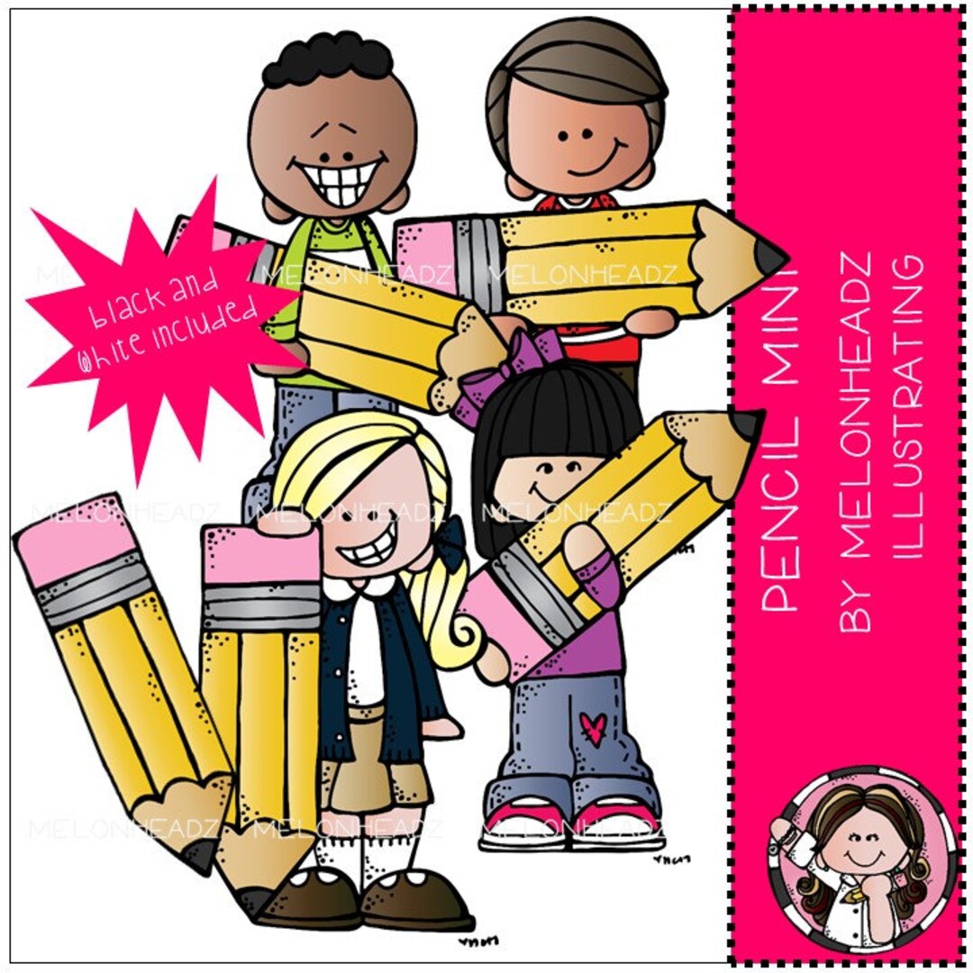 Pencil Clip Art Mini Set - Etsy