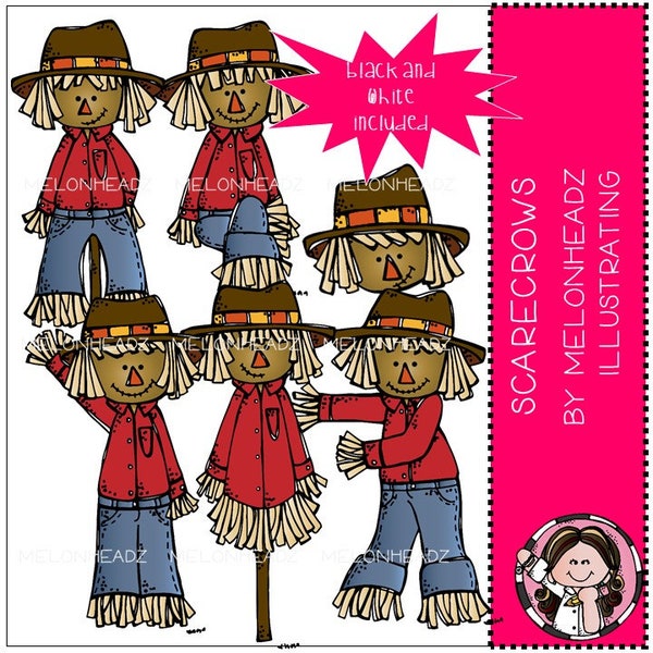 Scarecrow Clip Art - Etsy