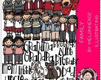 Family Clip Art Set 4 | Etsy