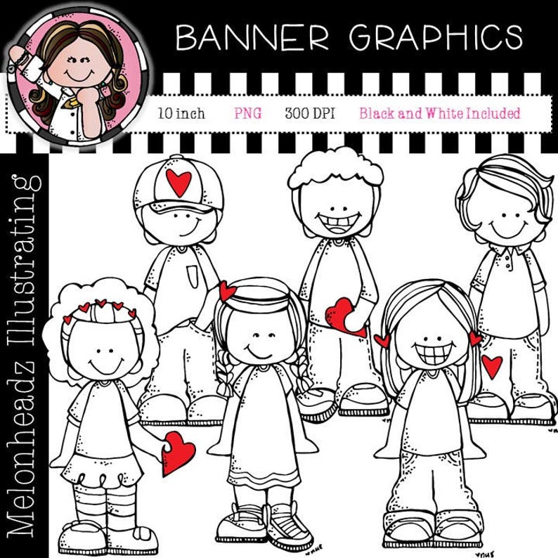 Valentine's Day Clip Art and Printable Set - Etsy