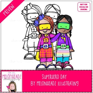 Superhero Day Clip Art School Spirit Mini - Etsy