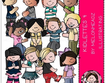 Kidlettes Clip Art Brights Part 2 COMBO PACK | Etsy