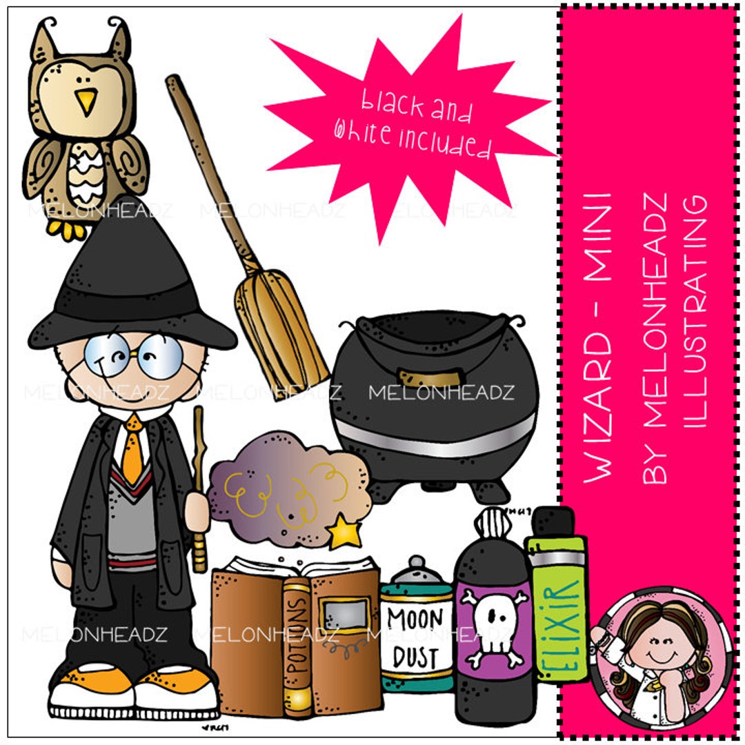 Wizard Clip Art - Mini - Etsy