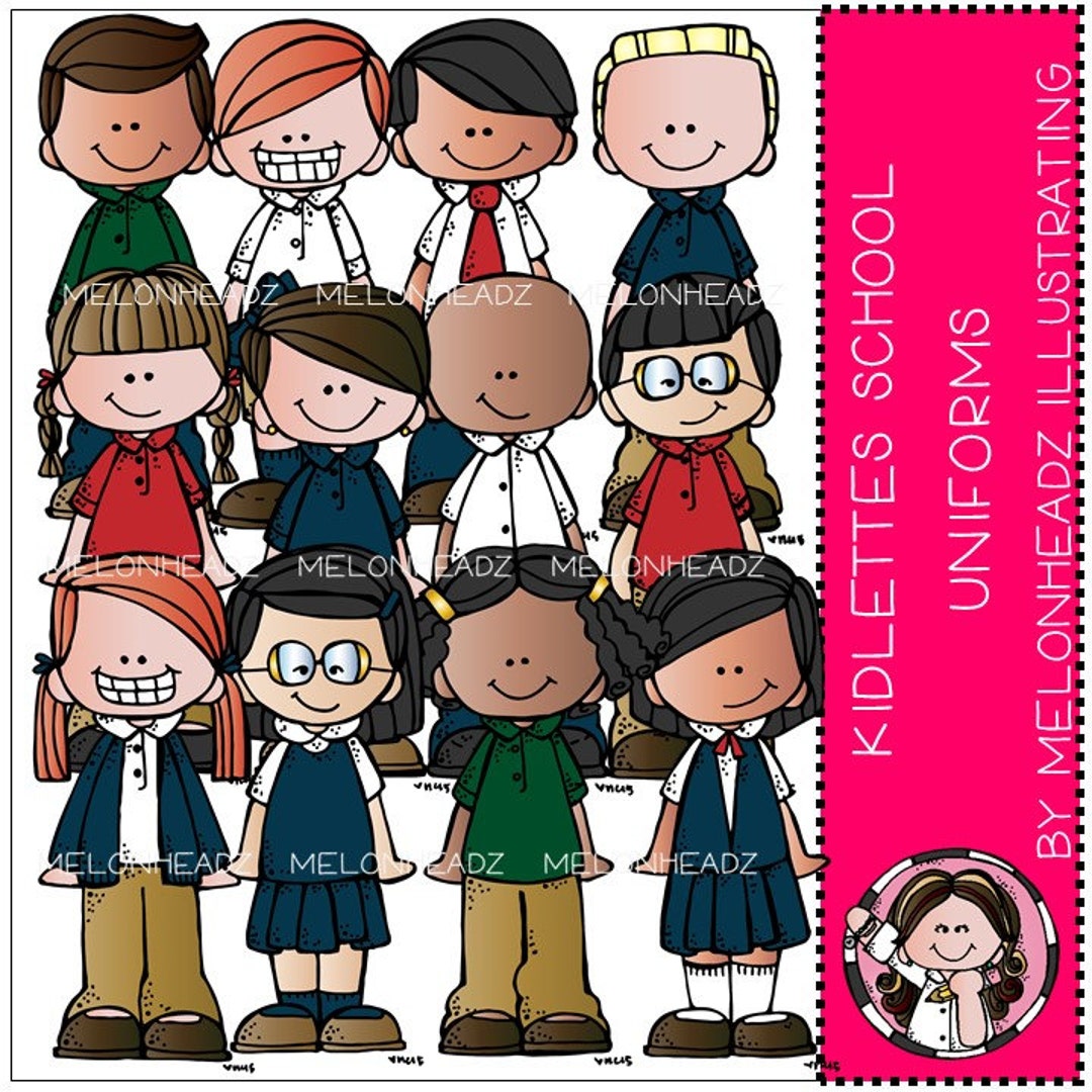 Kidlettes Clip Art - School Uniforms - COMBO PACK - Etsy