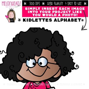Kidlettes Alphabet Clip Art, Letters Clip Art COMBO PACK - Etsy