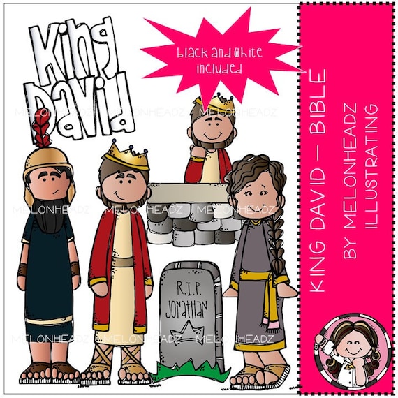 King David Clip Art Bible Mini - Etsy