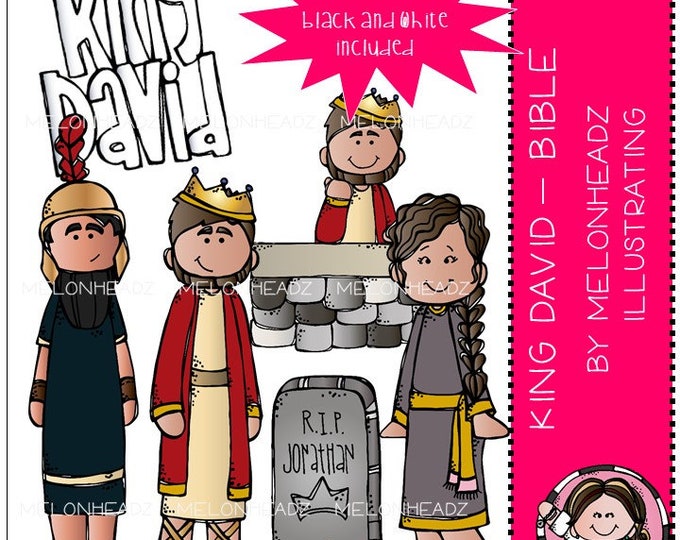 King David Clip Art Bible Mini - Etsy