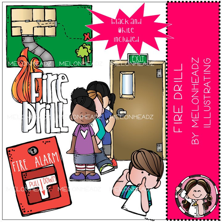 Fire Drill clip art Mini - Etsy España
