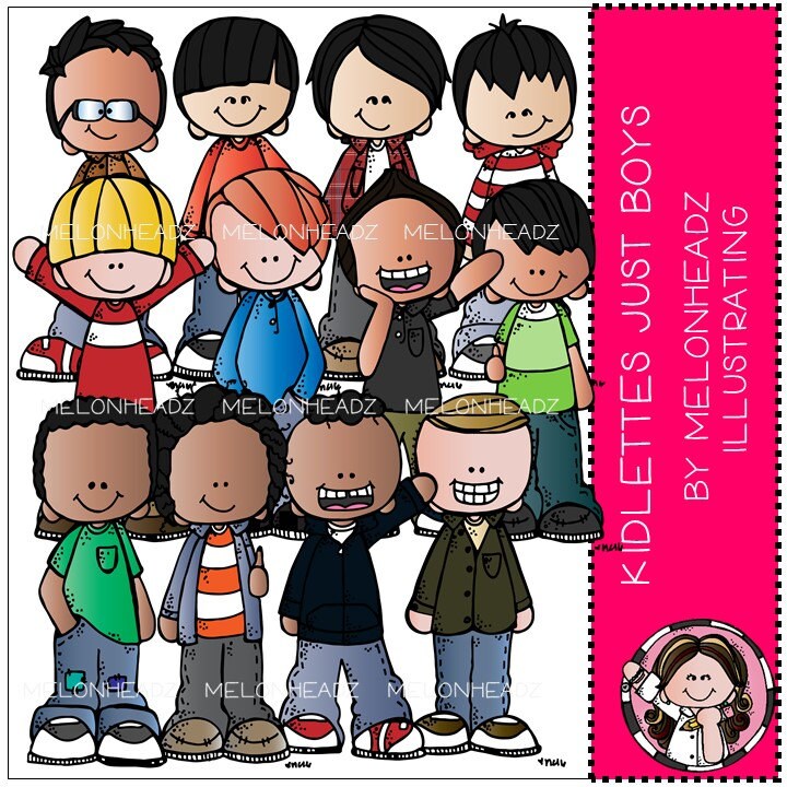 Kidlettes Clip Art Just Boys COMBO PACK | Etsy