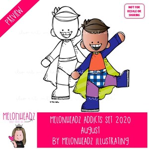 Melonheadz Addicts Clip Art - August 2020 Set - Mini - Etsy