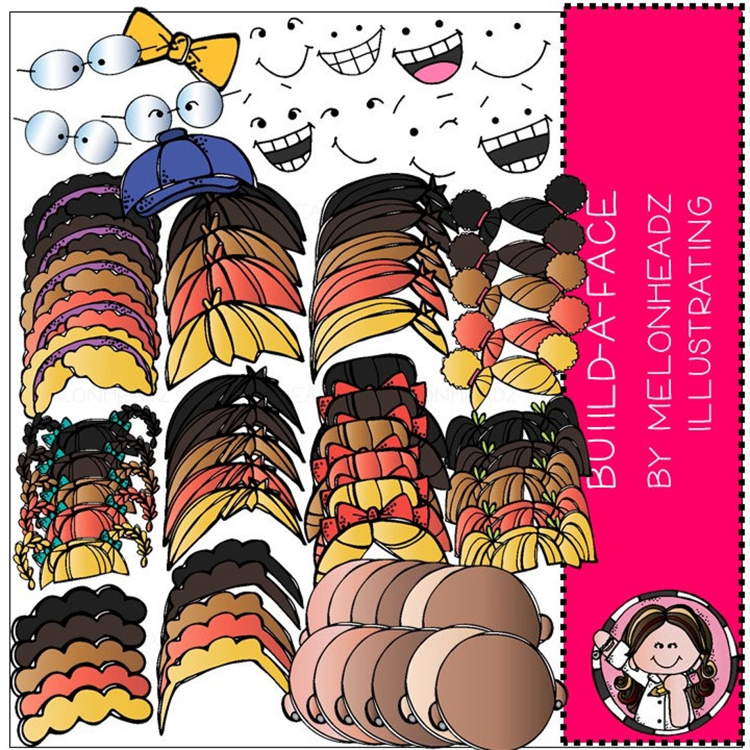 Build a Face Clip Art - COMBO PACK - Etsy