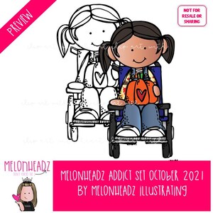Melonheadz Addicts Clip Art - October Set 2021 - Mini - Etsy