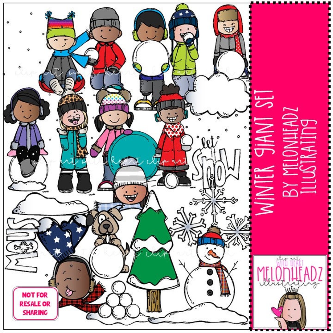 Winter Clip Art - GIANT Set - Etsy