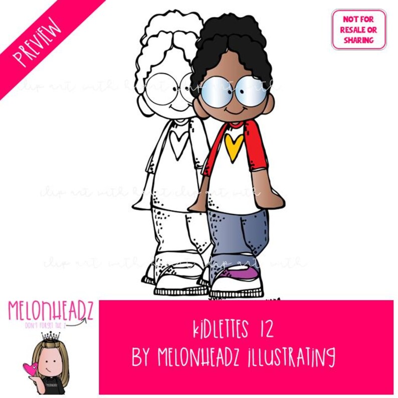 Kidlettes Clip Art 12, Kids Clip Art COMBO PACK - Etsy
