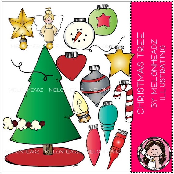 Christmas Tree Clip Art | Etsy
