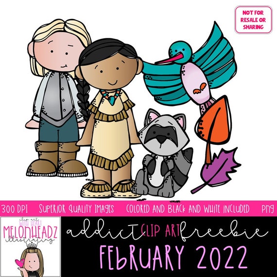 February 2022 Clipart Black And White