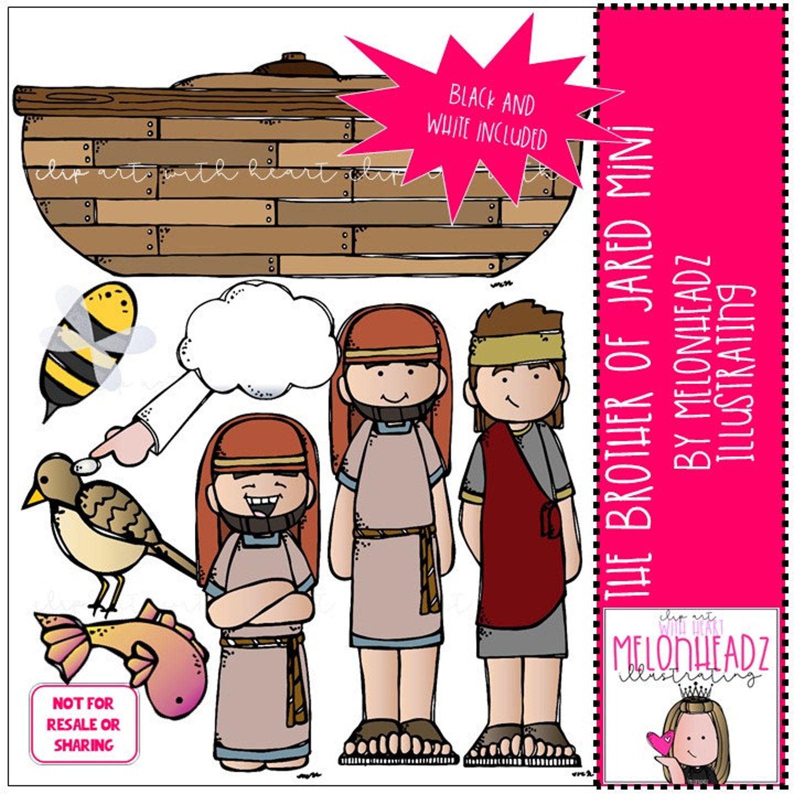 Brother of Jared Clip Art - LDS - Mini - Etsy