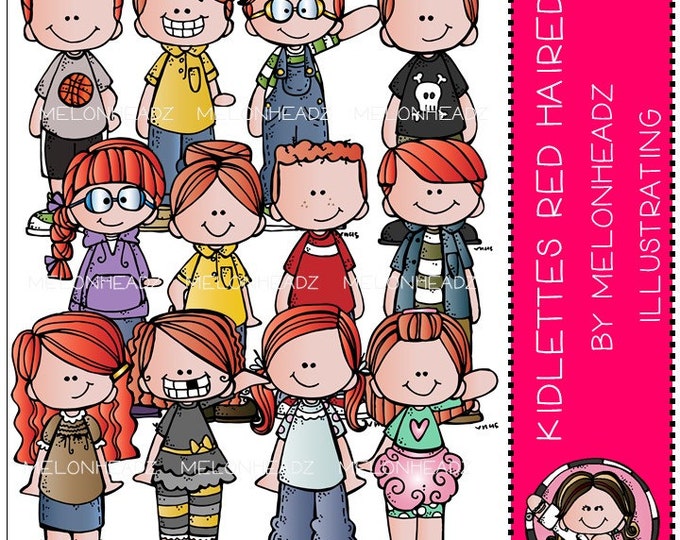 Kidlettes Clip Art Red Haired - Etsy