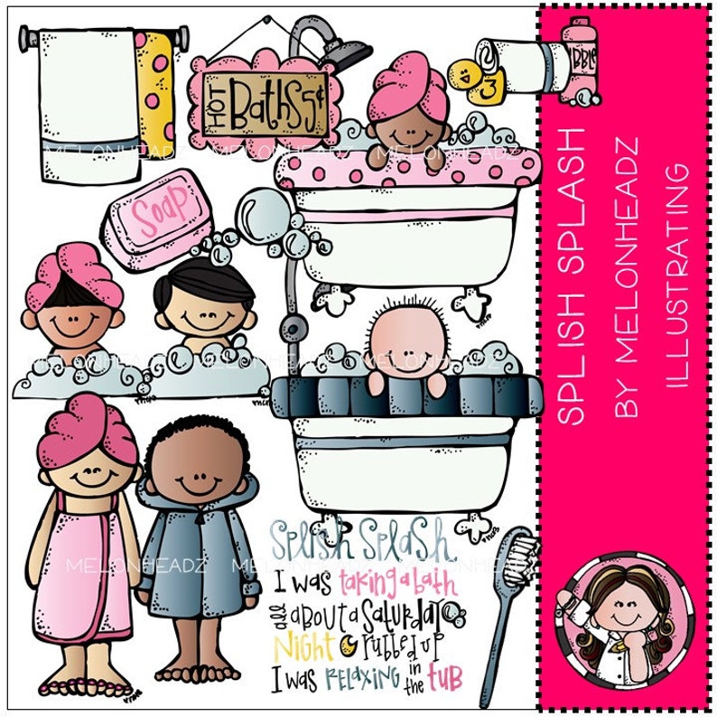 Splish Splash Clip Art | Etsy