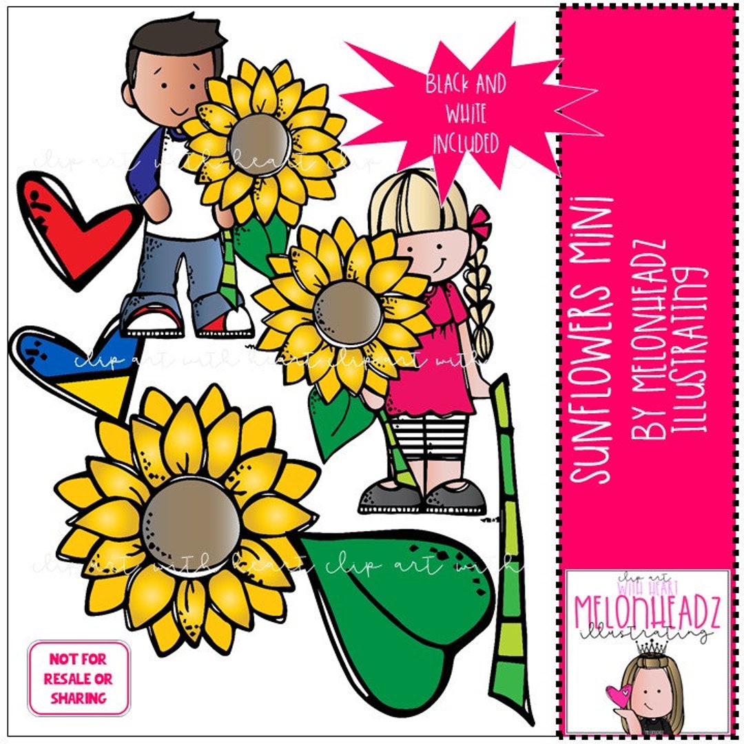 Sunflower Clip Art - Mini - Etsy