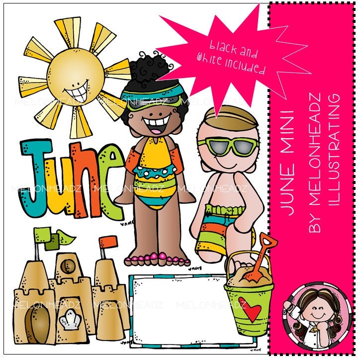 Month Of June Clip Art Black And White