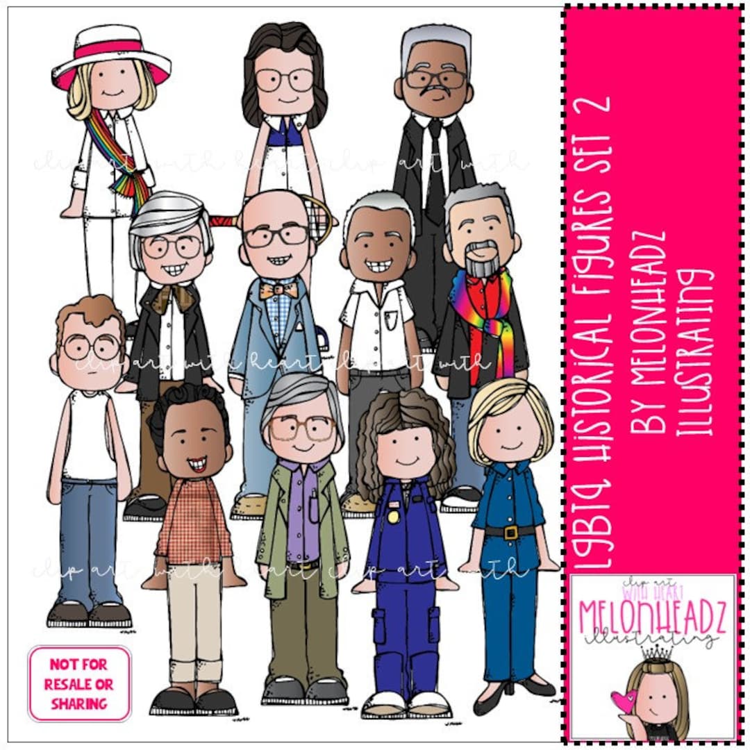 LGBTQ Historical Figures Clip Art - COMBO PACK - Etsy