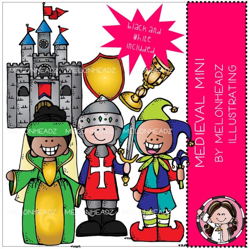 Medieval Clip Art Mini Set - Etsy