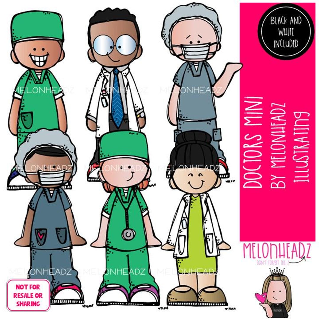 Doctors Clip Art, Medical Clip Art, Surgeon Clip Art Mini - Etsy