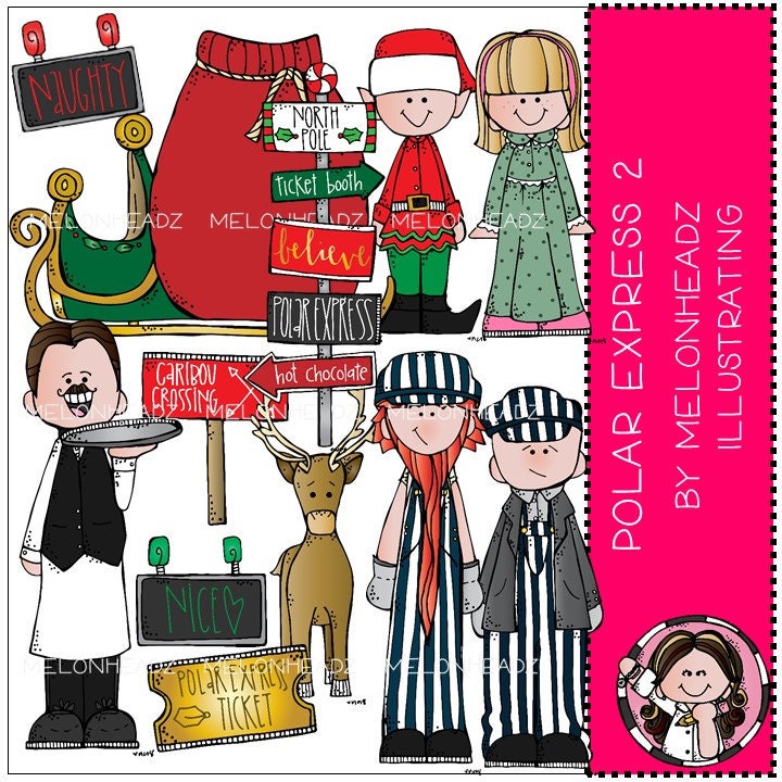 Polar Express Clip Art Set 2 COMBO PACK - Etsy