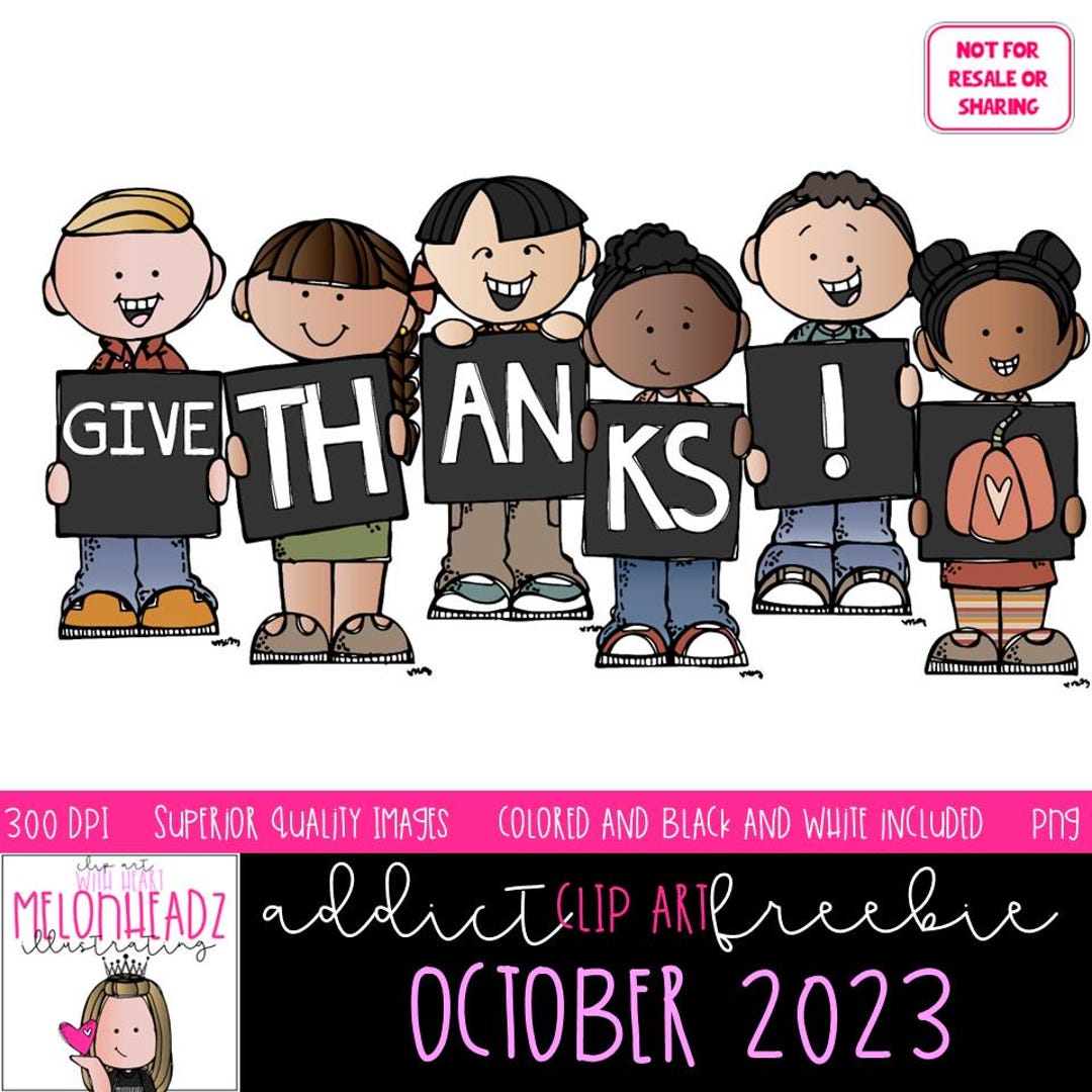 Melonheadz Addict Clip Art Digi Stamp October Set 2023 Mini - Etsy