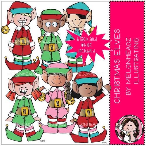 Christmas Elves Clip Art - Etsy