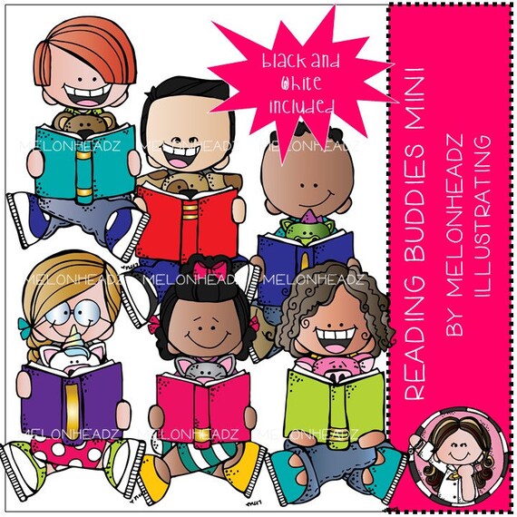 Buddy Reading Clipart