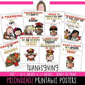 Thanksgiving Posters - PRINTABLE - Etsy
