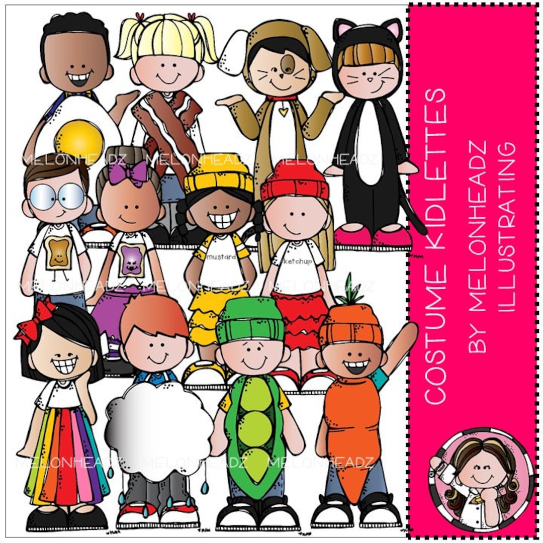 Costume Kidlettes Clip Art - COMBO PACK - Etsy