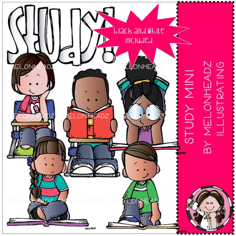 Study Clip Art Mini - Etsy