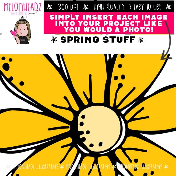 Spring Stuff Clip Art - COMBO PACK - Etsy